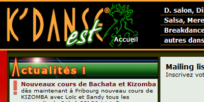 Accueil - K'Danse, école de danse : Salsa, Danses de salon, Zumba, West ...